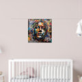 Deep and Emotional Women Face Graffiti Art Poster | Zazzle