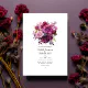 Deep Berry Floral Wedding Invitation | Zazzle