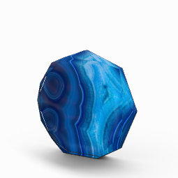 Deep Blue Lagoon Agate Award | Zazzle