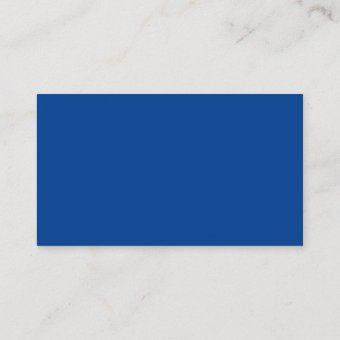 Deep Blue Plain Creative Modern Minimalist Business Card | Zazzle