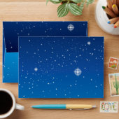 Deep Blue Starry Night Sky Envelope | Zazzle