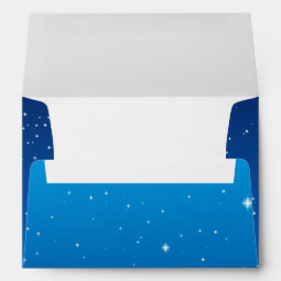 Deep Blue Starry Night Sky Envelope | Zazzle