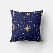 Deep Midnight Blue Night Sky Pillow | Zazzle
