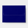 Deep Navy Blue Plain Linen A6 Envelope | Zazzle