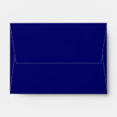 Deep Navy Blue Plain Linen A6 Envelope | Zazzle