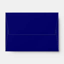 Deep Navy Blue Plain Linen A6 Envelope | Zazzle
