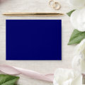 Deep Navy Blue Plain Linen A6 Envelope | Zazzle