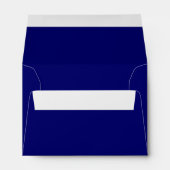 Deep Navy Blue Plain Linen A6 Envelope | Zazzle