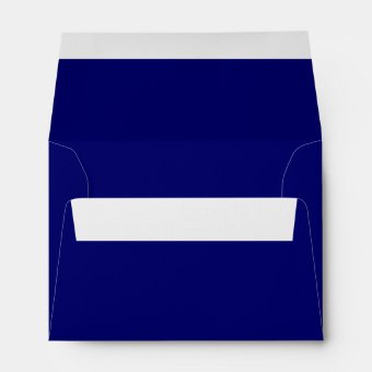 Deep Navy Blue Plain Linen A6 Envelope | Zazzle