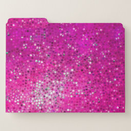 Deep pink glitter and sparkles pattern file folder | Zazzle