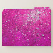 Deep pink glitter and sparkles pattern file folder | Zazzle