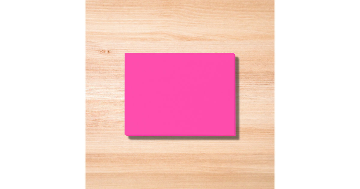 Deep Pink Solid Color Post-it Notes | Zazzle