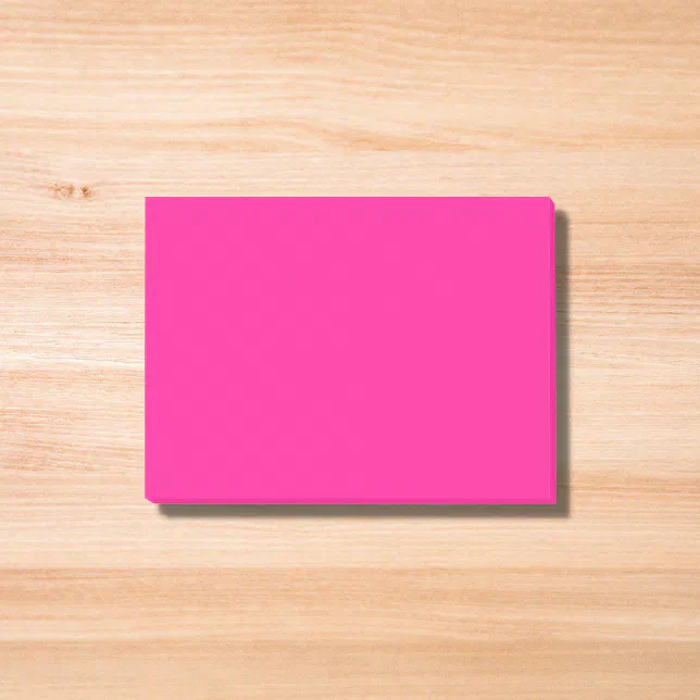 Deep Pink Solid Color Post-it Notes | Zazzle