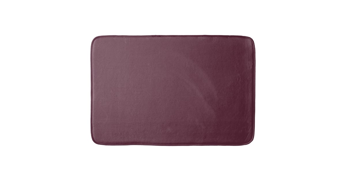 Deep Plum Bath Mat | Zazzle