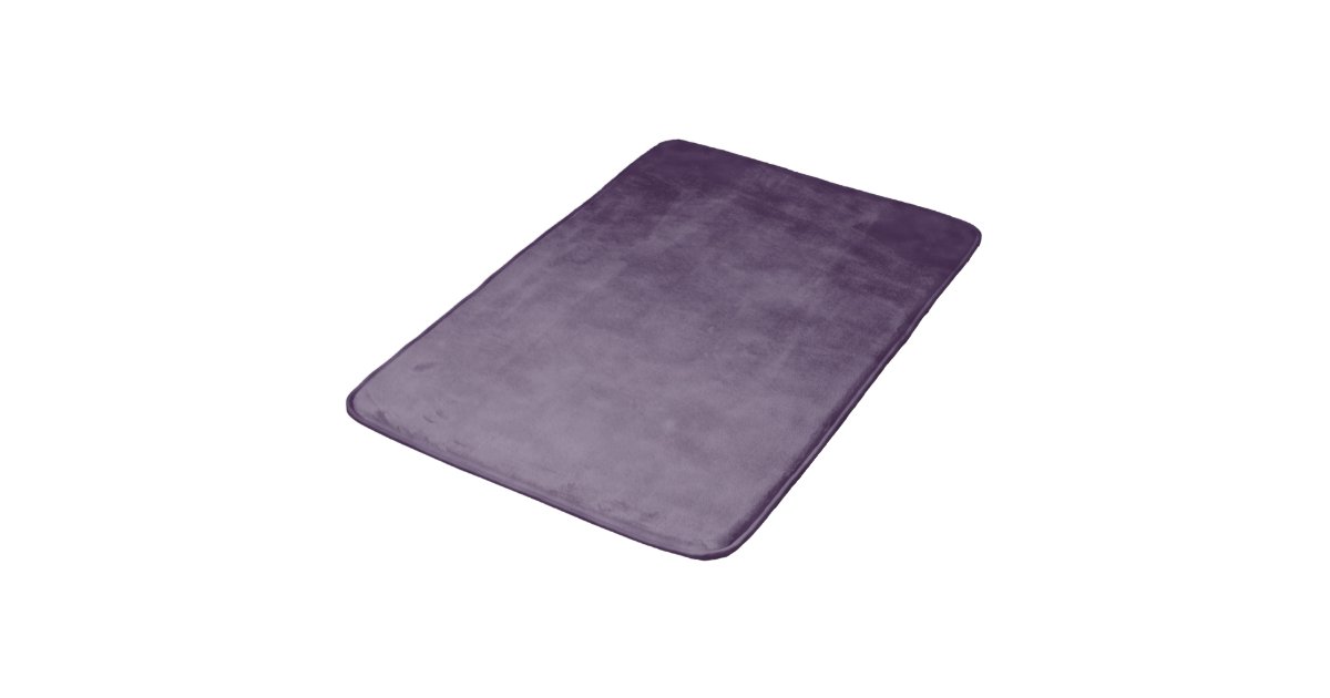 Deep Purple Bathroom Mat | Zazzle