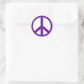 Deep Purple Peace Symbol Stickers | Zazzle