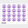 Deep Purple Peace Symbol Stickers | Zazzle