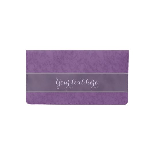 Deep Purple Personalized Checkbook Cover | Zazzle.com