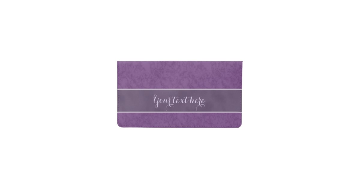 Deep Purple Personalized Checkbook Cover | Zazzle