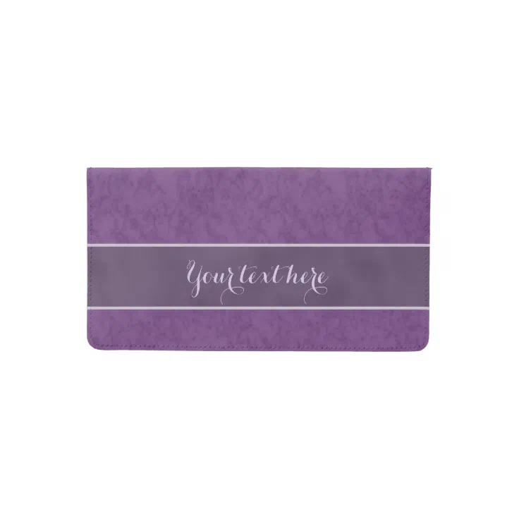 Deep Purple Personalized Checkbook Cover | Zazzle