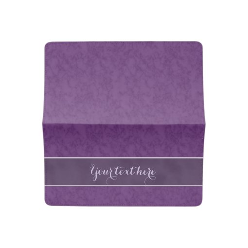 Deep Purple Personalized Checkbook Cover | Zazzle