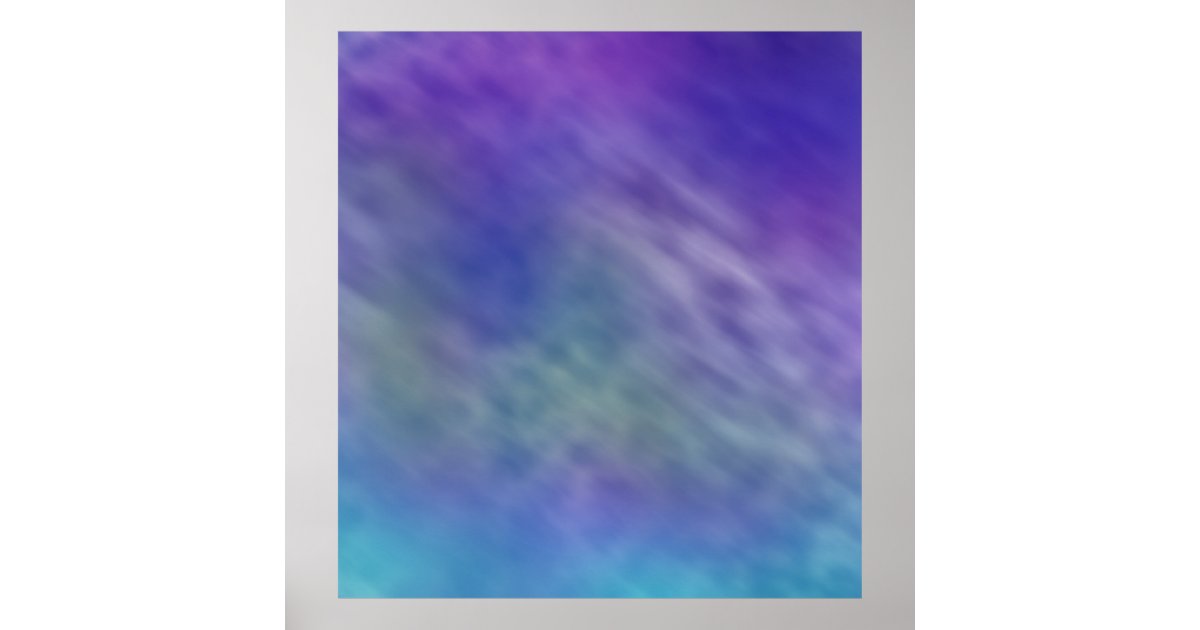 Deep Rainbow Colored Sky Background Poster | Zazzle