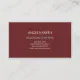 Deep Red Business Card | Zazzle