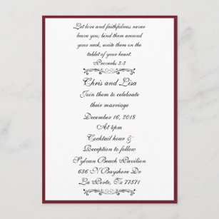 Bible Verse Wedding Invitations - 100% Satisfaction Guaranteed! | Zazzle
