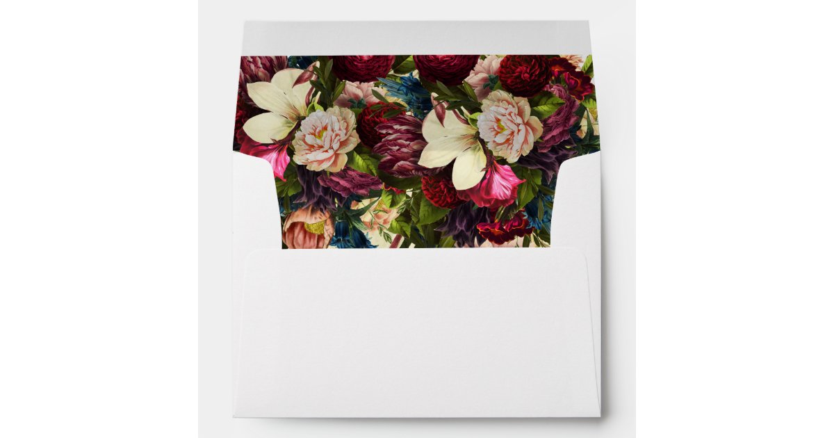 Deep Red Flower Memorial Envelope | Zazzle