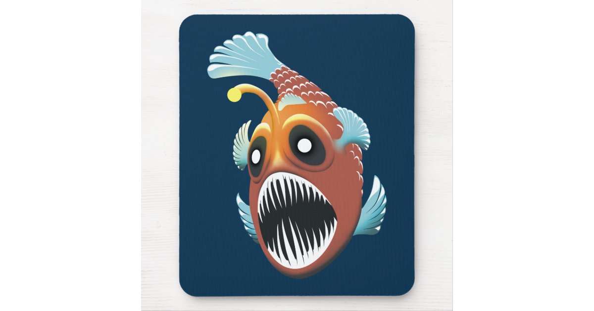 Deep Sea Fish Mouse Pad | Zazzle