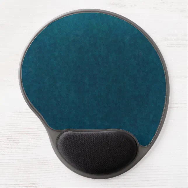 Deep Sea Watercolor - Dark Teal Blue and Aqua Gel Mouse Pad | Zazzle