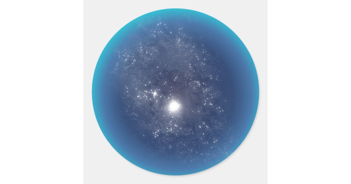 Deep Space Classic Round Sticker | Zazzle