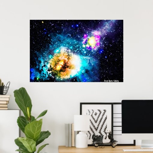 Deep Space Galaxy Poster | Zazzle