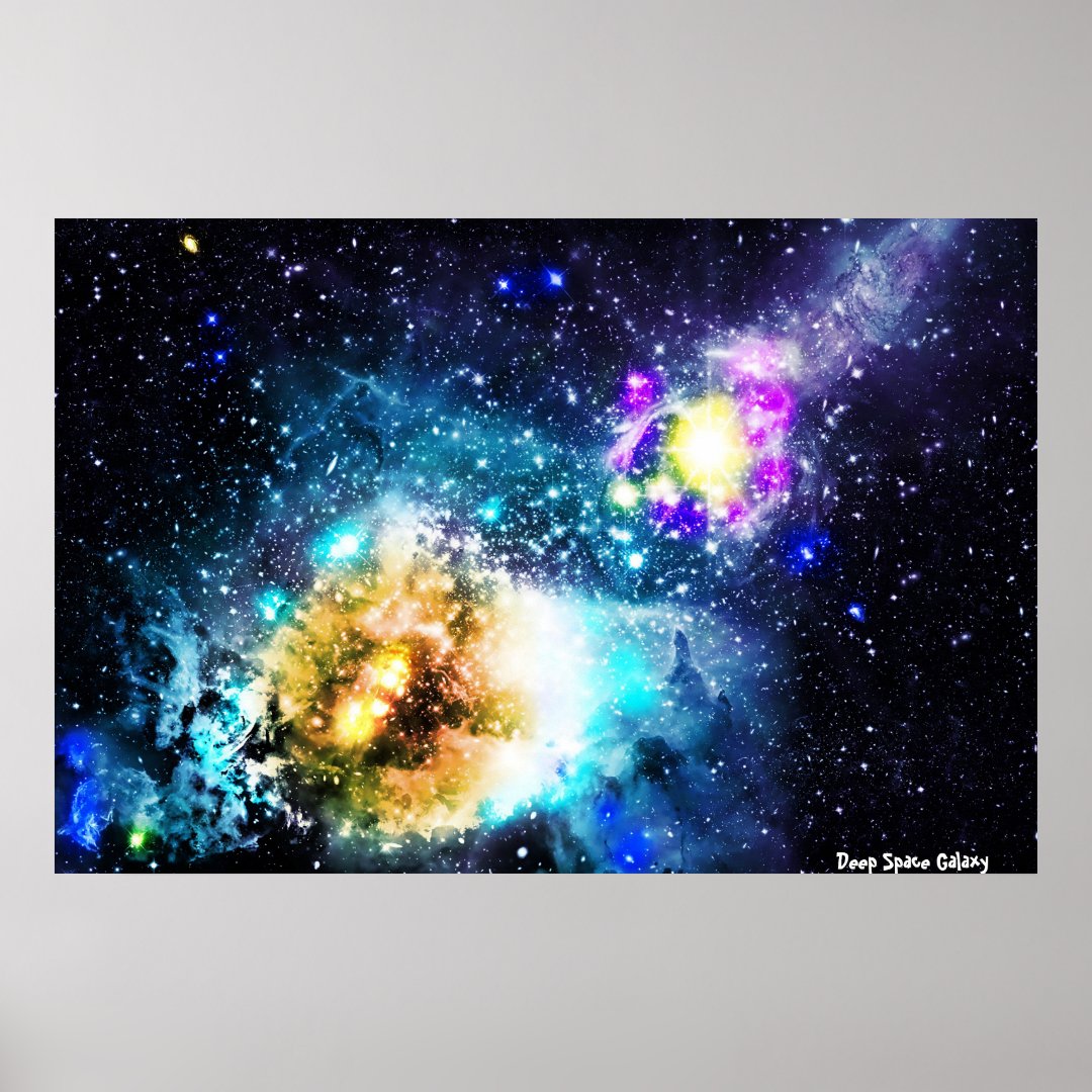 Deep Space Galaxy Poster | Zazzle