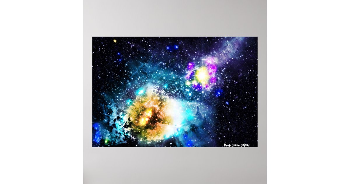 Deep Space Galaxy Poster | Zazzle