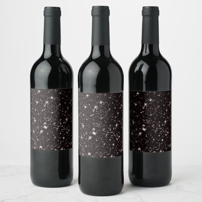 Deep space stars wine label | Zazzle.com