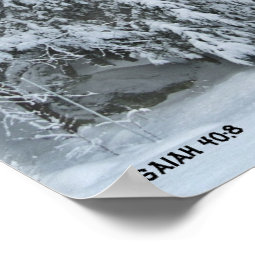 Deep Winter Christian Poster | Zazzle