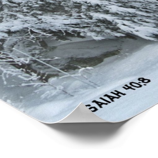 Deep Winter Christian Poster | Zazzle