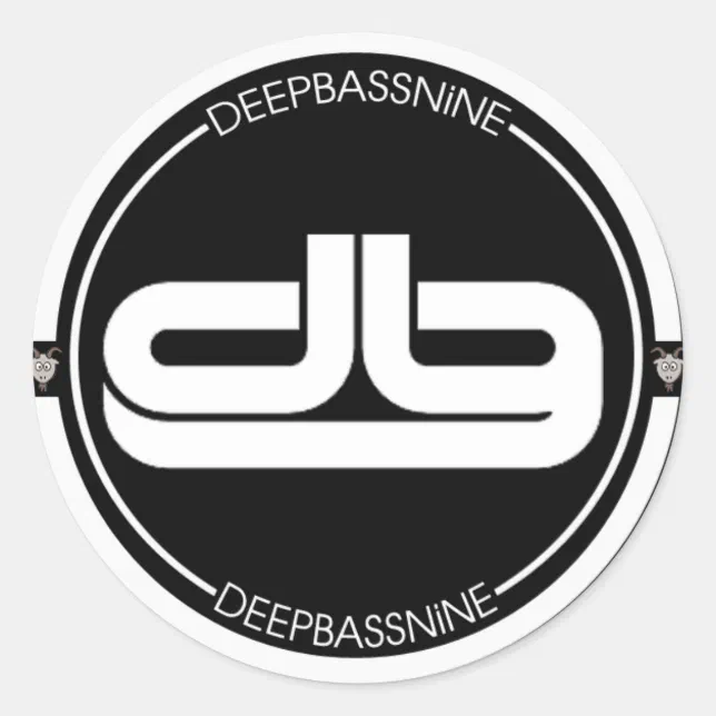 DEEPBASSNiNE Logo Sticker | Zazzle
