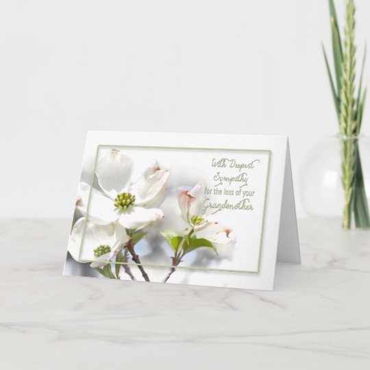 DEEPEST SYMPATHY - LOSS OF Grandmother Card | Zazzle.com