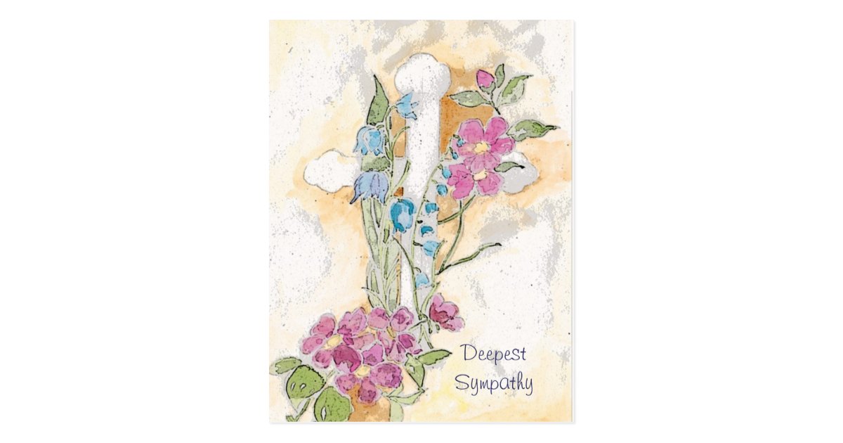 Deepest Sympathy Postcard | Zazzle.com