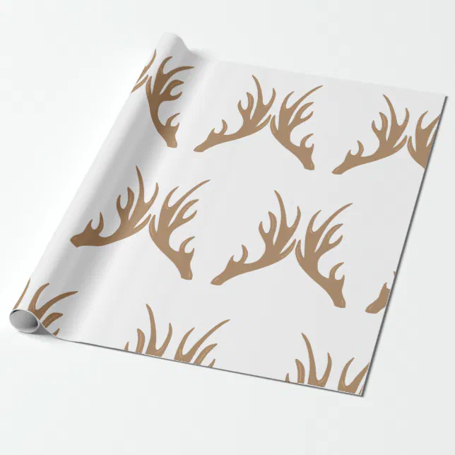 Deer Antlers Wrapping Paper | Zazzle