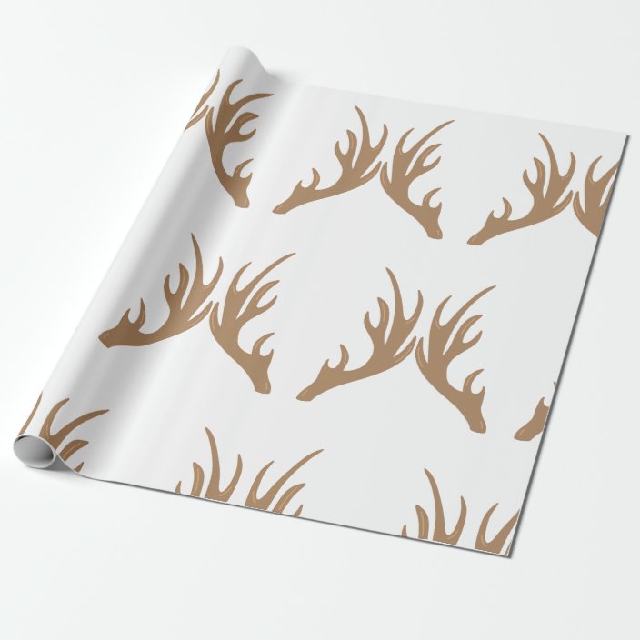 Deer Antlers Wrapping Paper | Zazzle