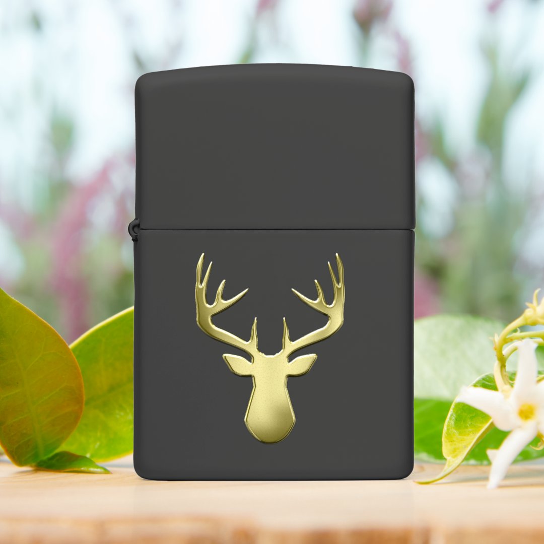 Deer Head Zippo Lighter | Zazzle