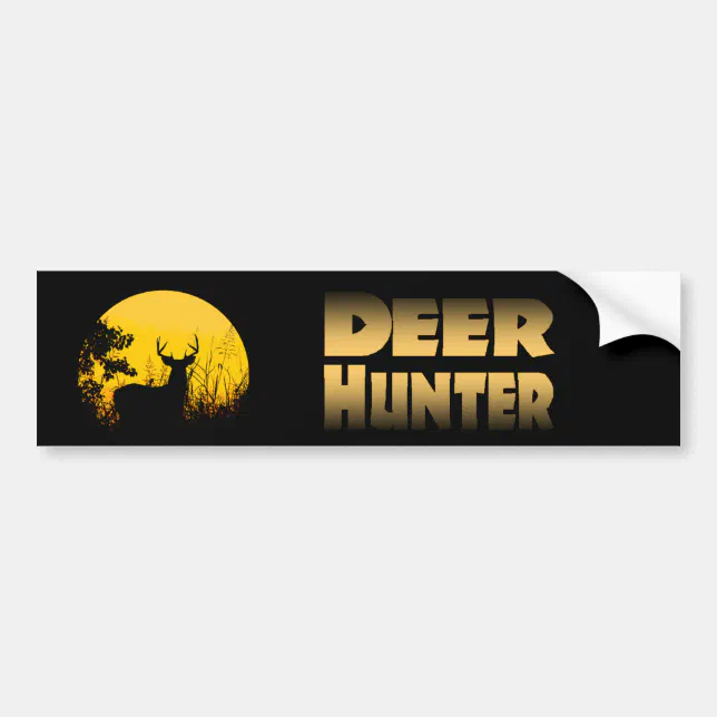 Deer Hunter Bumper Sticker | Zazzle