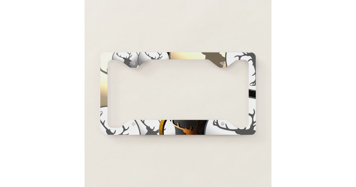 Deer Hunter Tag License Plate Frame | Zazzle