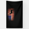 Deer Hunting American Flag USA Proud Hunter Banner | Zazzle