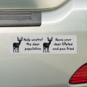 Deer Hunting Bumper Sticker | Zazzle