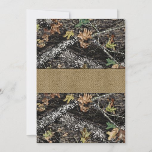 Deer Hunting Camo Engagement Party Invitations | Zazzle