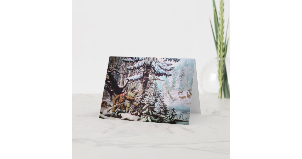 Deer Hunting Greeting Card | Zazzle